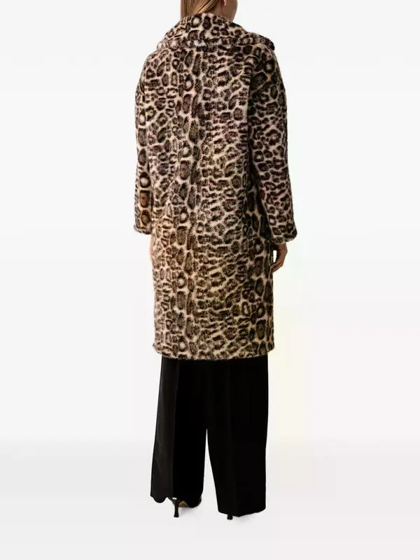 Joseph Ribkoff Leopard-print Faux-fur Coat