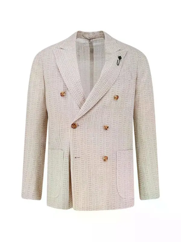 LARDINI Liknit Double-breasted Blazer