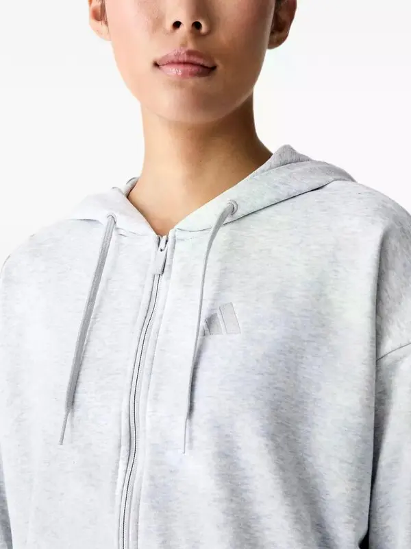 Adidas Embroidered Logo Zip-up Hoodie