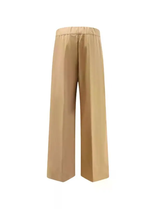 SEMICOUTURE Elasticated-waist Wide-leg Trousers