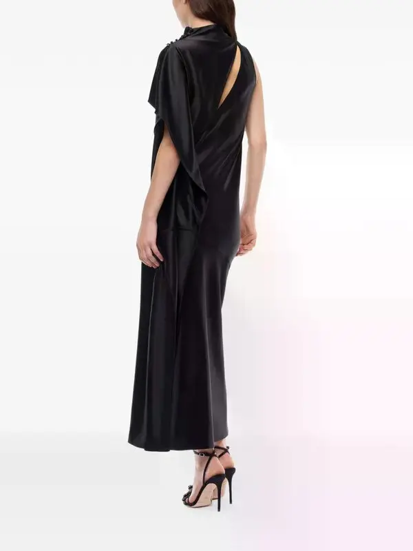 Pinko Long, One-shoulder Satin Dress