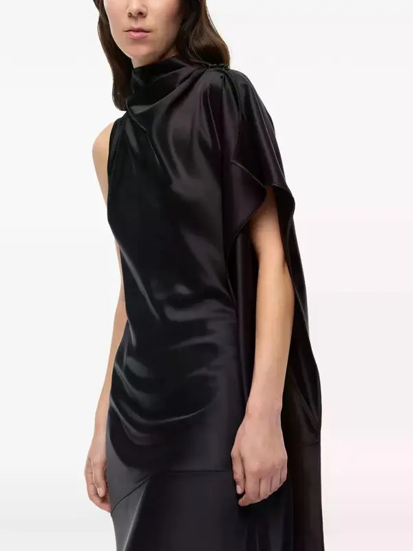 Pinko Long, One-shoulder Satin Dress