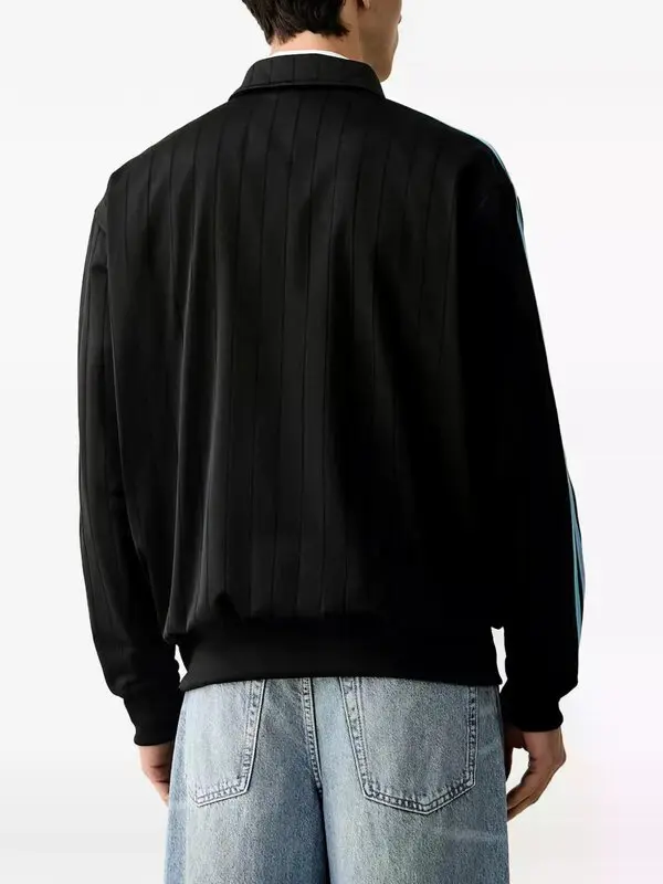 Adidas Firebird Stripe-detail Zip-up Sweatshirt