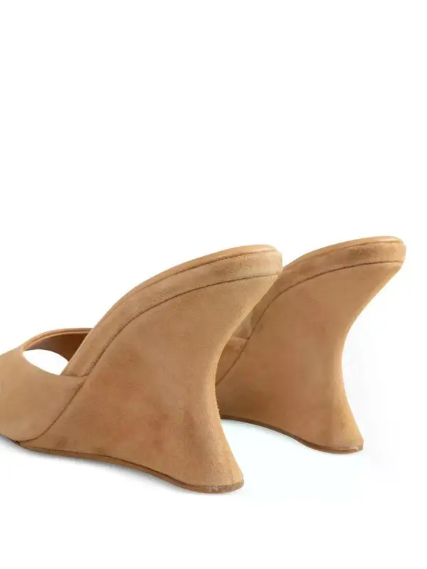 AQUAZZURA Bisous Wedge Mules