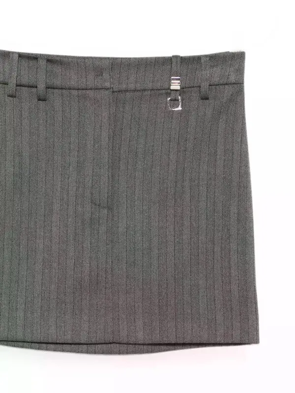 Patrizia Pepe Pinstriped Mini Skirt