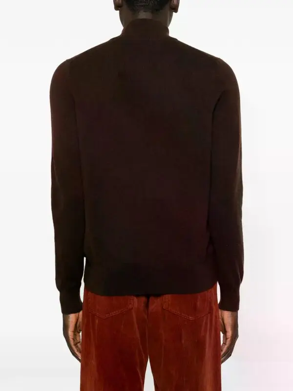 Eric Bompard Zip-neck Cashmere Knit