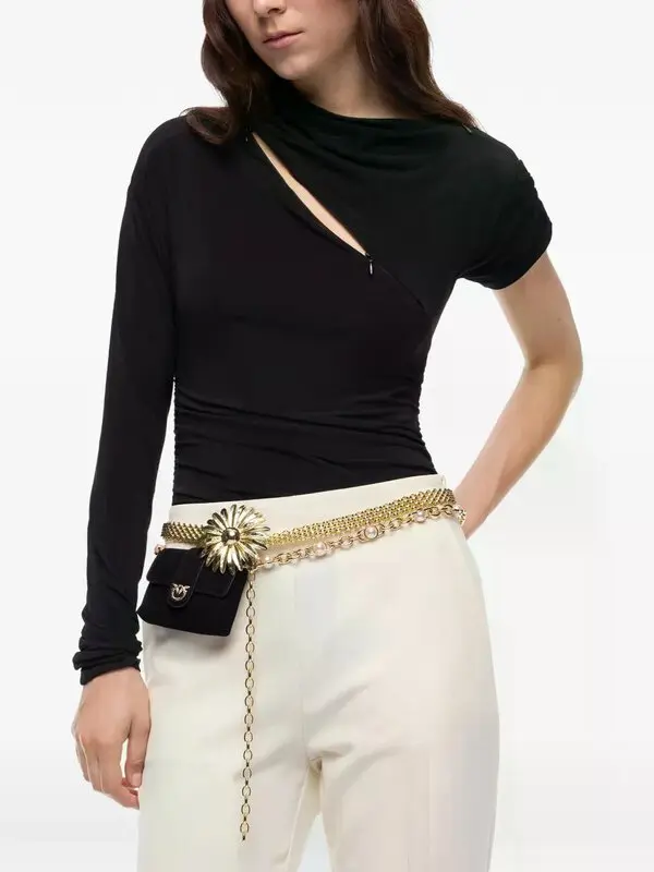 Pinko Bodysuit With Asymmetric Sleeves
