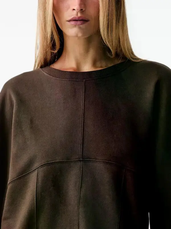 TWINSET Seam-detail Cotton Sweatshirt