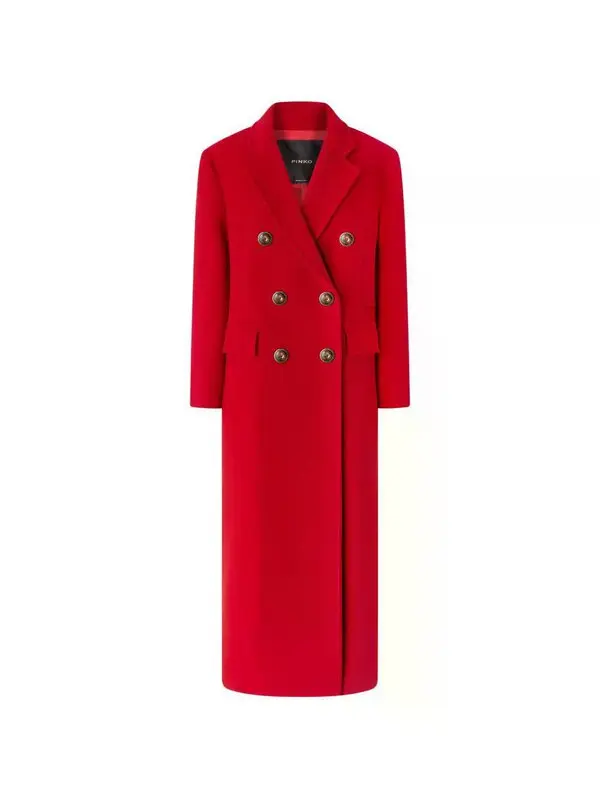 Pinko Double-breasted Notched-lapel Coat