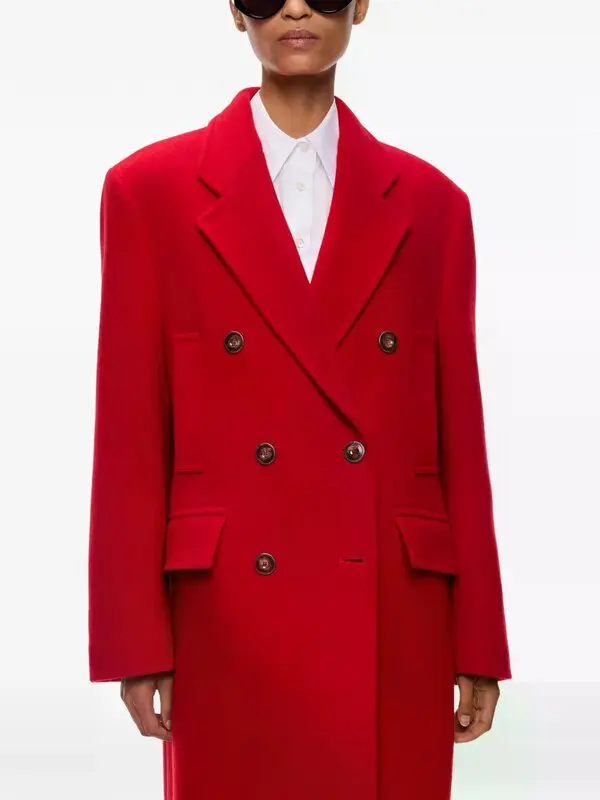 Pinko Double-breasted Notched-lapel Coat
