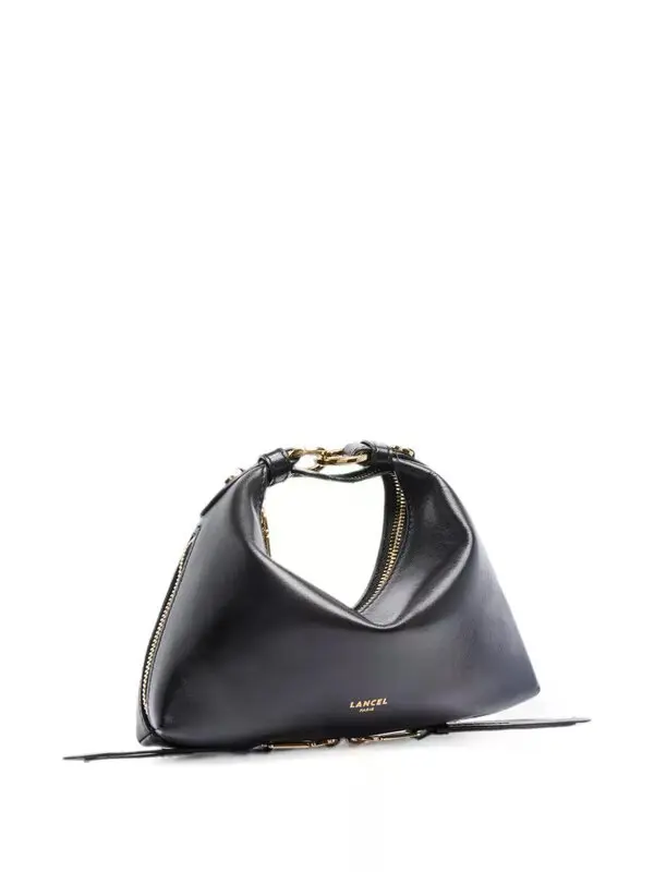 LANCEL Mini Origami Leather Shoulder Bag - Black