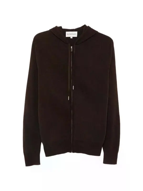 Eric Bompard Zip-up Drawstring Hoodie - Brown