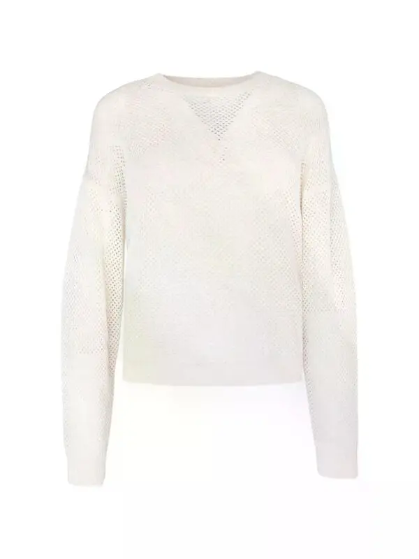 Peserico Open-knit Crew-neck Sweater - Neutrals
