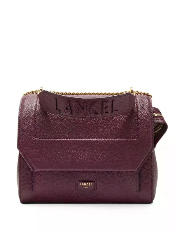 LANCEL Ninon Grained Leather Shoulder Bag - Purple