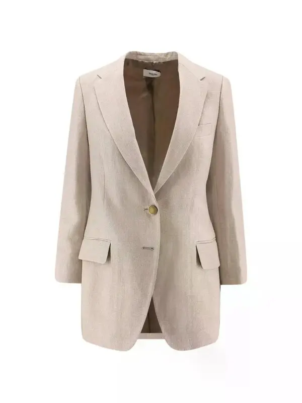 SAULINA Antonia Single-breasted Blazer - Neutrals