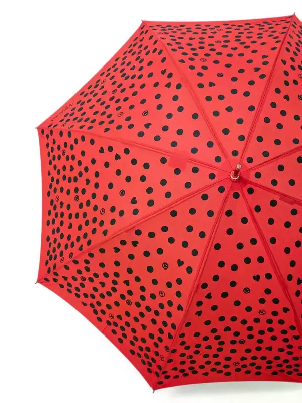 Moschino Polka-dot And Heart-print Umbrella