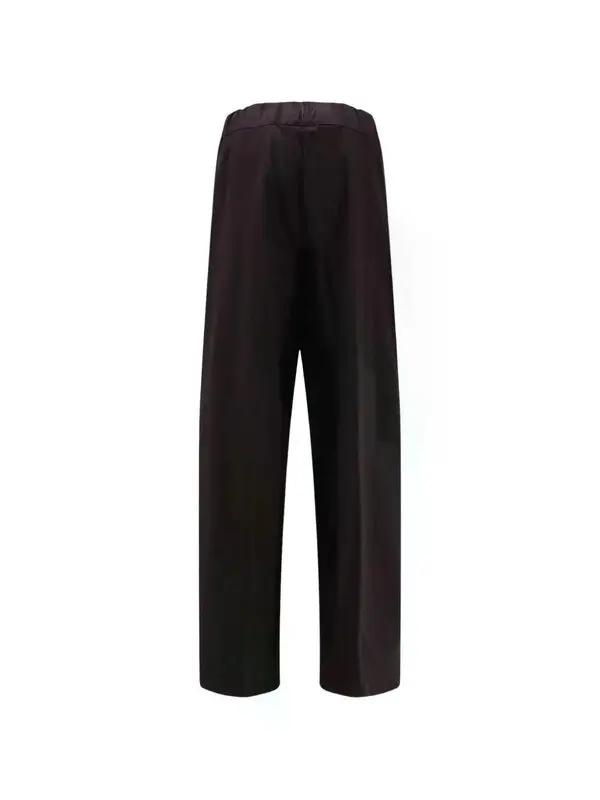 SEMICOUTURE High-waisted Wide-leg Trousers - Brown