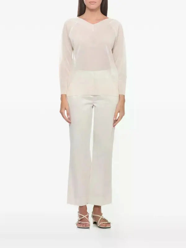 Marella V-neck Raglan-sleeve Jumper
