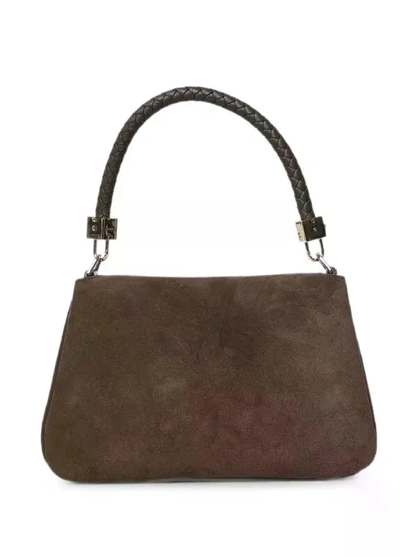 COCCINELLE Braided-handle Suede Tote Bag