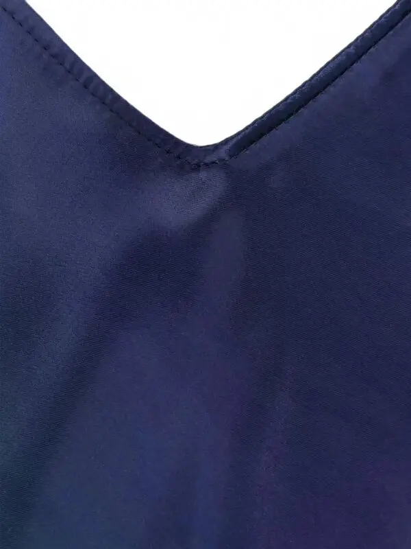 Alberta Ferretti Sleeveless V-neck Blouse