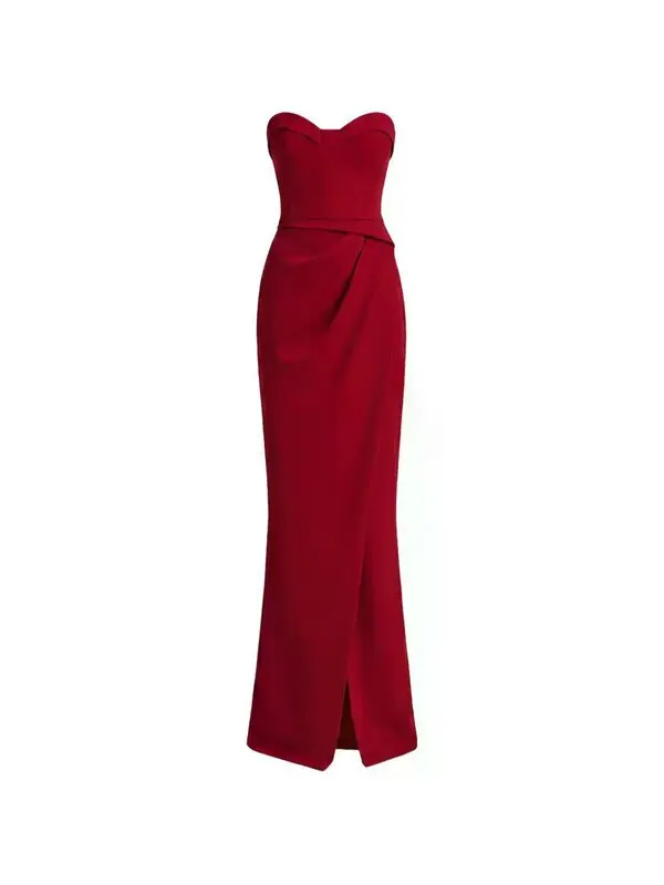 GEMY MAALOUF Strapless Maxi Dress - Red
