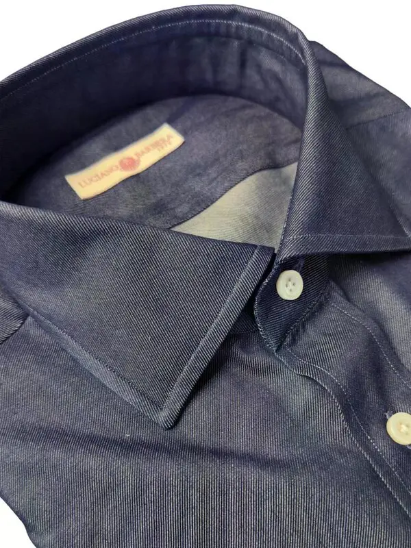 Luciano Barbera Chambray Cotton Shirt