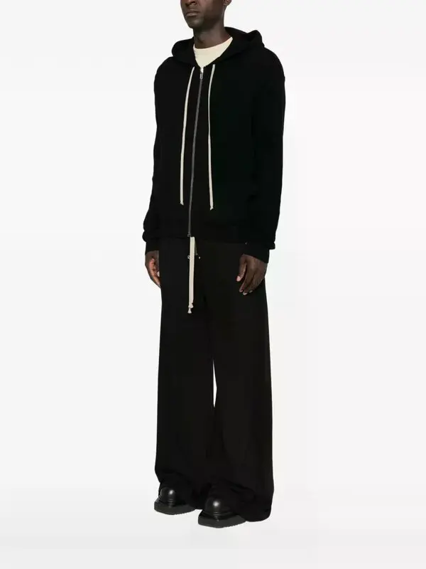 Rick Owens Zip-up Drawstring Hoodie