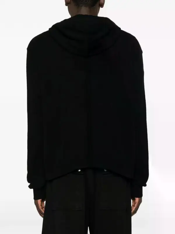 Rick Owens Zip-up Drawstring Hoodie