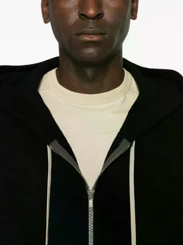 Rick Owens Zip-up Drawstring Hoodie