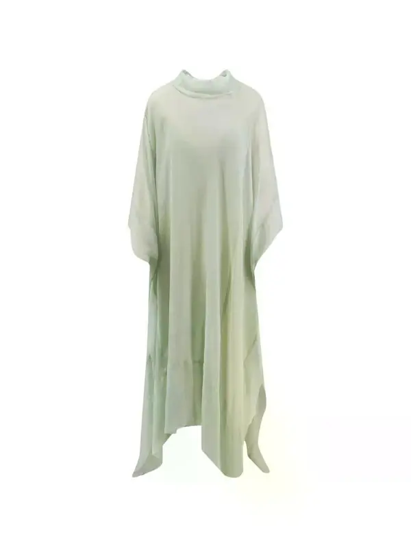 Alberta Ferretti Chiffon Short-sleeve Maxi Dress - Green