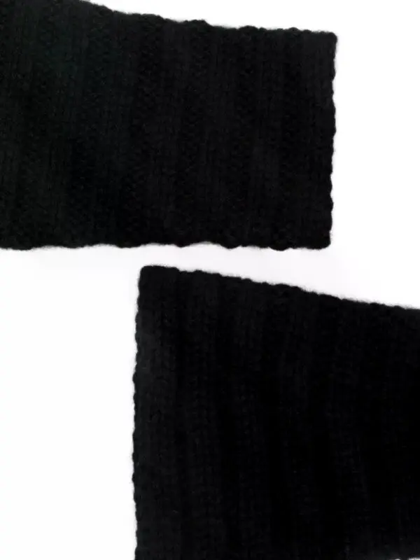 LISA YANG Zarie Ribbed-knit Fingerless Gloves