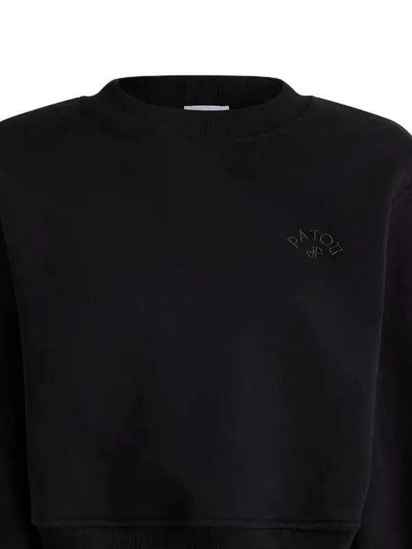 PATOU Cropped Tie-sleeve Sweatshirt