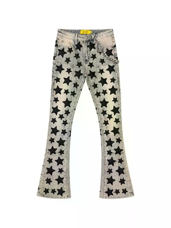 GUAPI Star-appliqué Vintage Jeans