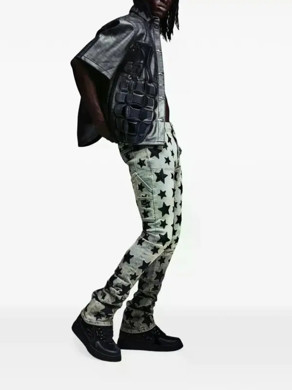 GUAPI Star-appliqué Vintage Jeans