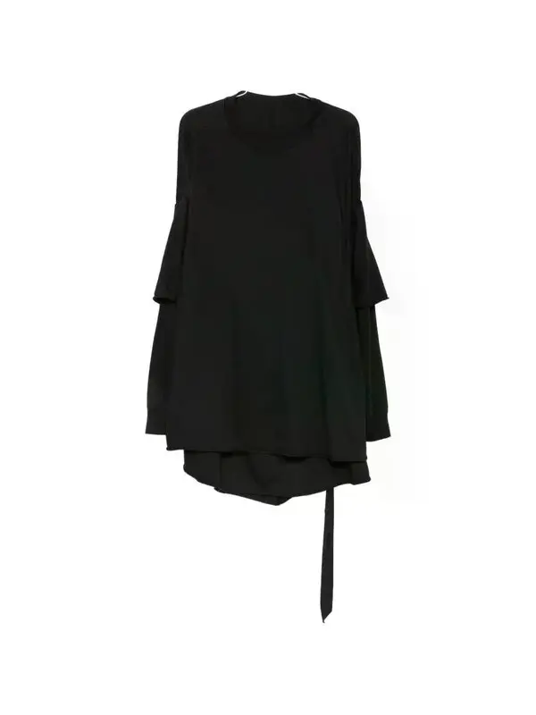 Rick Owens Layered-sleeve Oversized T-shirt - Black