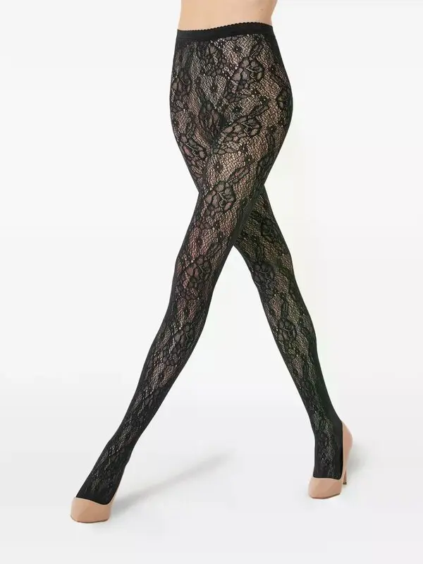Wolford Floral Lace-mesh Tights