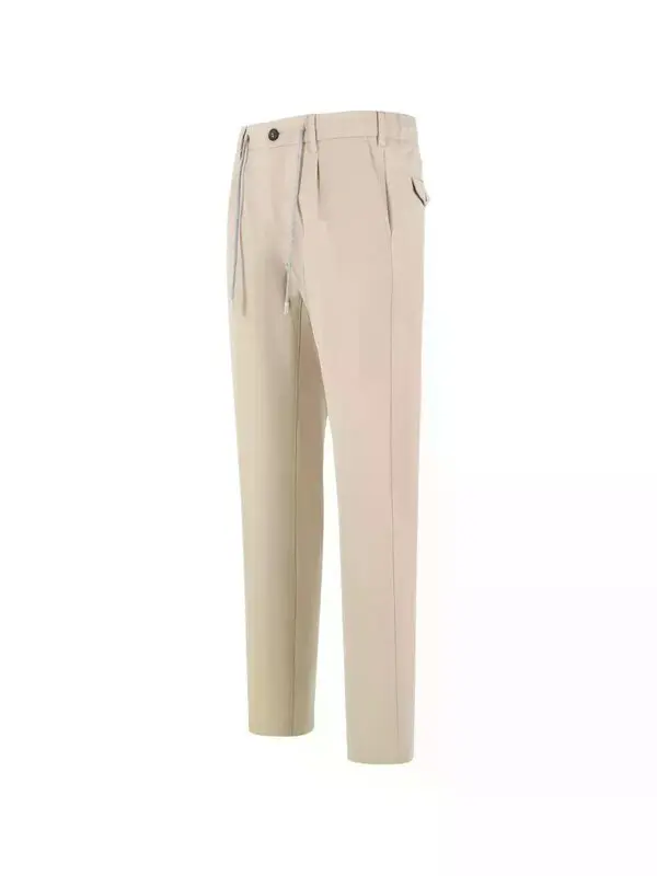 Eleventy Drawstring Pleated Trousers