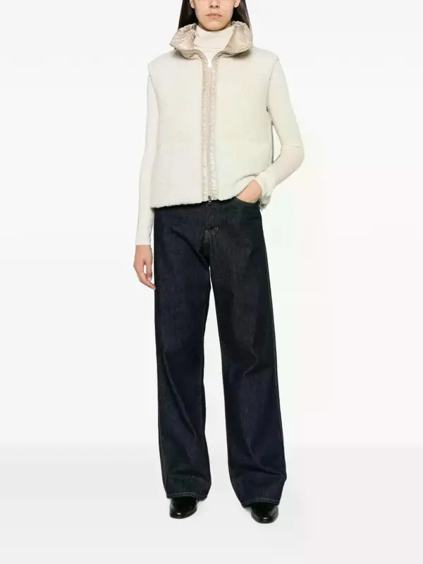 Herno Sequin-embellished Funnel-neck Gilet