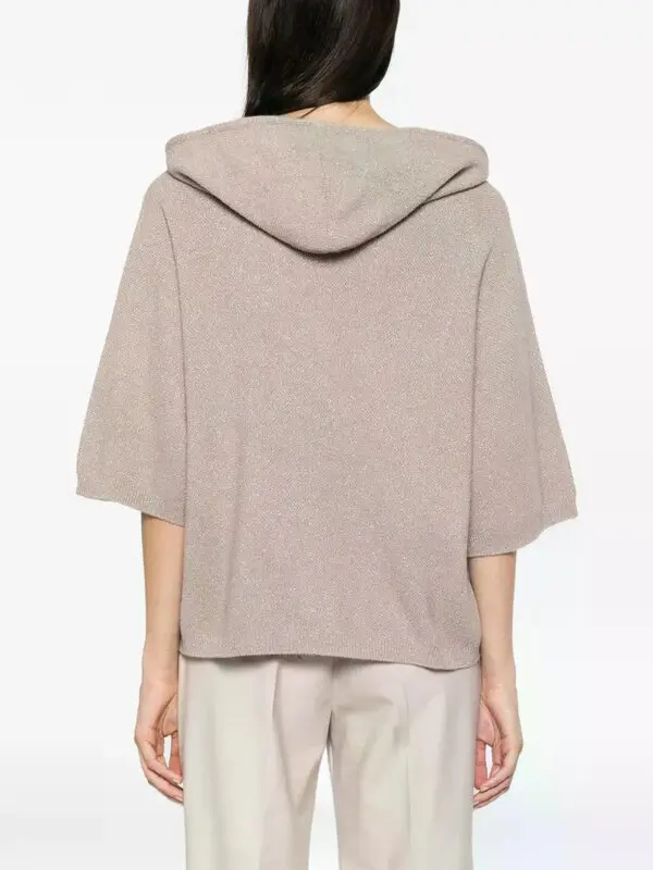 Fabiana Filippi Drawstring Knitted Hoodie