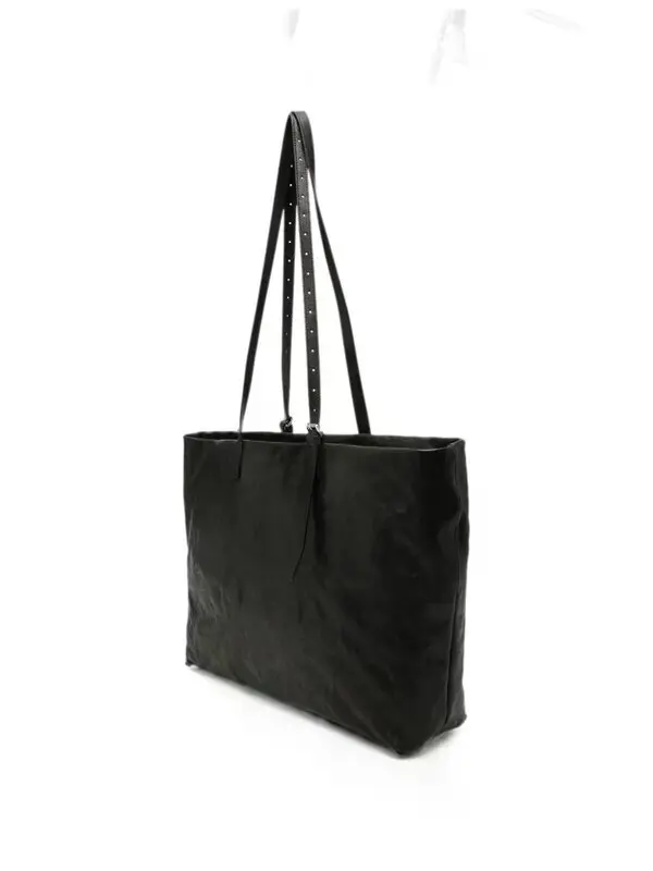 ANN DEMEULEMEESTER Distressed Leather Tote Bag