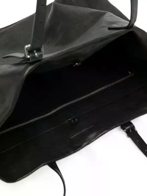 ANN DEMEULEMEESTER Distressed Leather Tote Bag