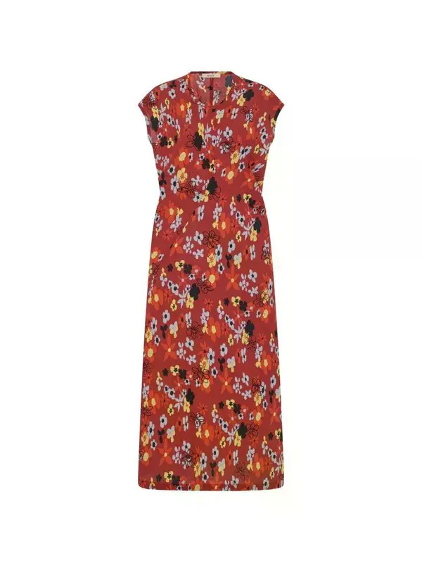 6397 Floral-print Midi Dress
