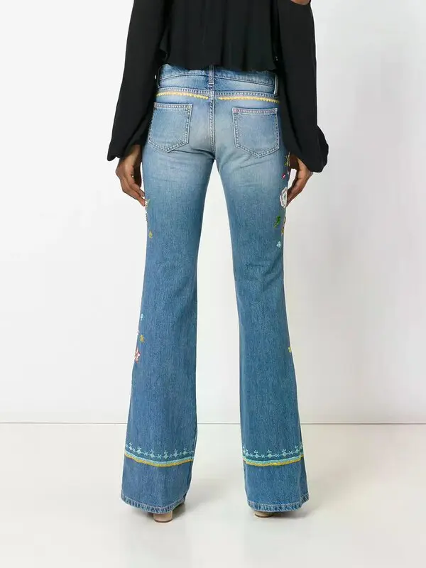 Ermanno Scervino Embroidered Bootcut Jeans