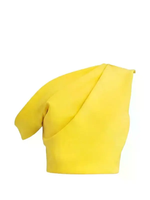 GEMY MAALOUF Asymmetrical Crepe Top
