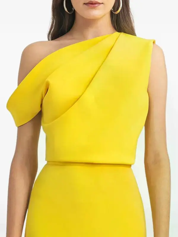GEMY MAALOUF Asymmetrical Crepe Top