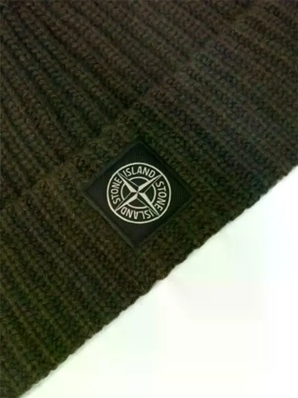 Stone Island Logo-patch Ribbed-knit Beanie Hat