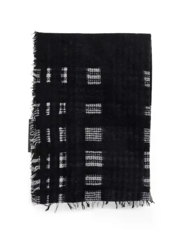 Faliero Sarti Fringed Rectangular Scarf - Black
