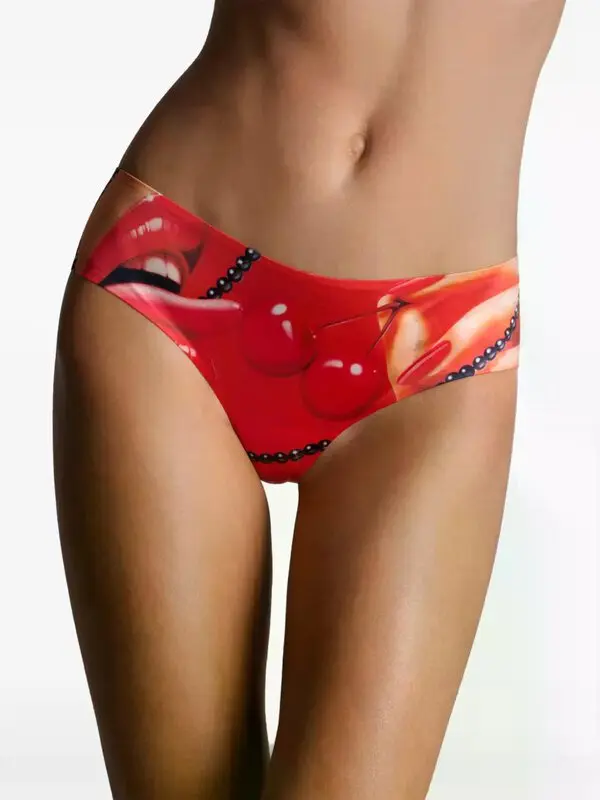 MAISON CLOSE Cherry Hipster Briefs - Red