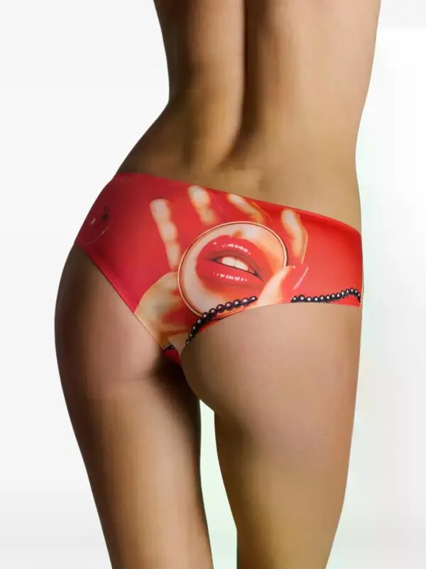 MAISON CLOSE Cherry Hipster Briefs - Red