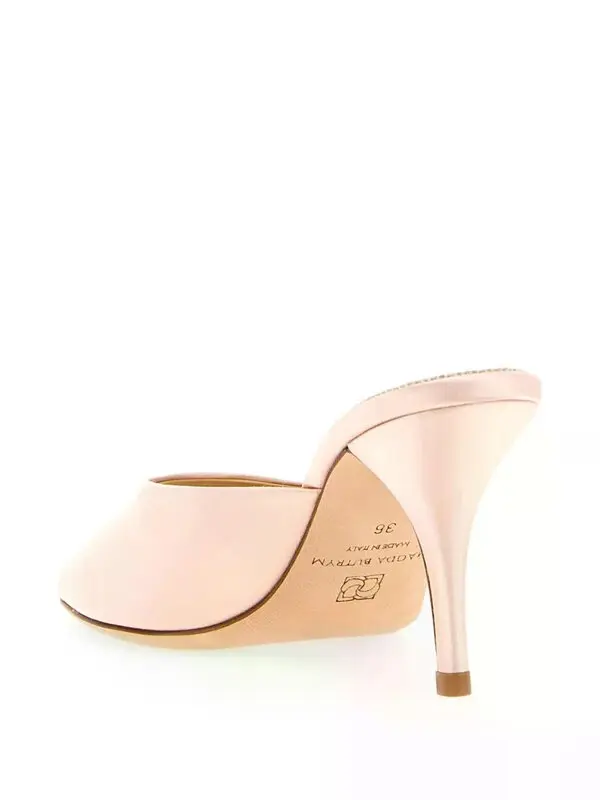 Magda Butrym Satin-finish Curved-heel Mules